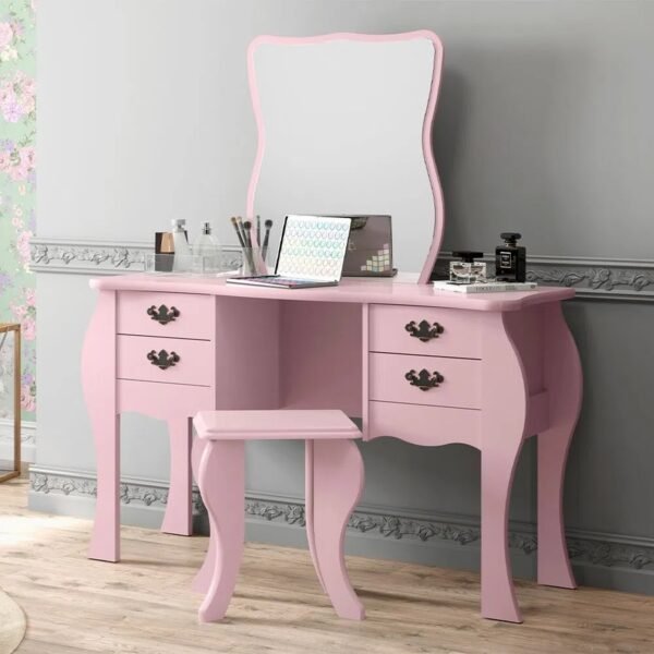 Tocador Duda Rosado - Mega Luna